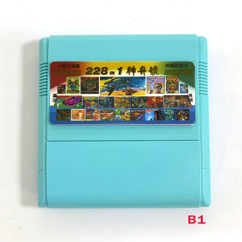 Classic Collection 228 In 1 No Battery Nes Card For 60 Pin 8 Bit Game ...
