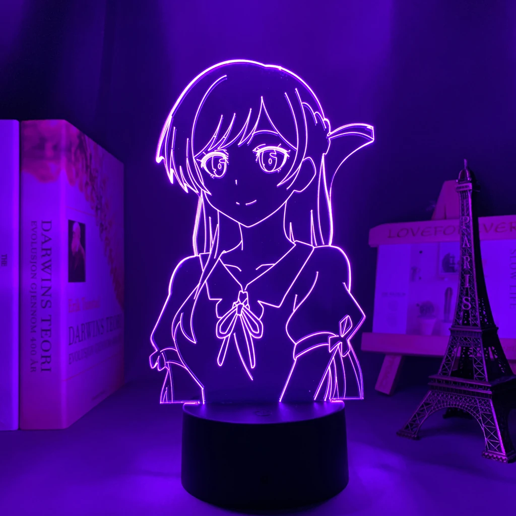 3d Lamp Anime Kanojo Okarishimasu Chizuru Ichinose For Bedroom Decor ...