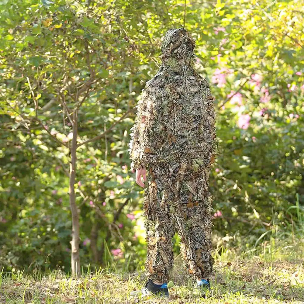 Hunting Clothes 3d Maple Leaf Bionic Ghillie Suits Sniper Birdwatch ...