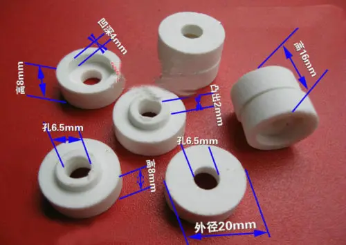 20pcs M6 High Temperature Porcelain Washers Insulating Ceramics ...