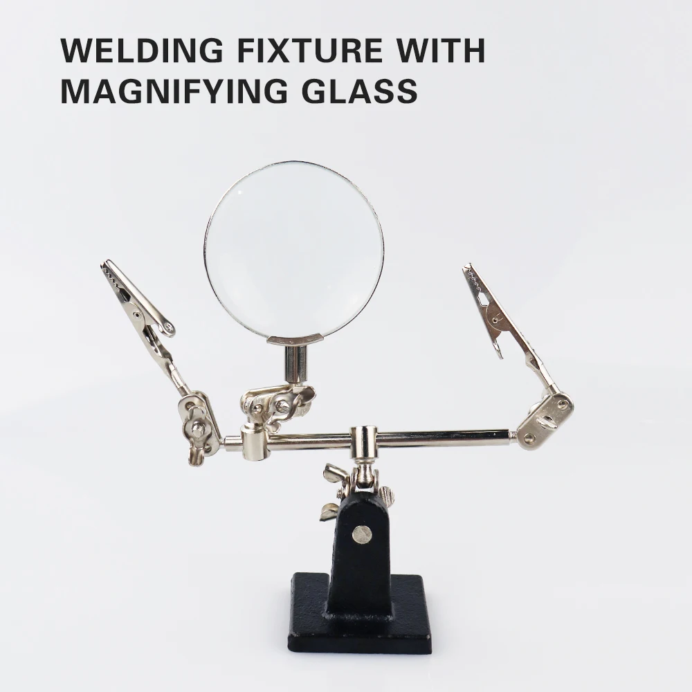 3 In 1 Welding Magnifying Glass Auxiliary Clip Magnifier Soldering ...