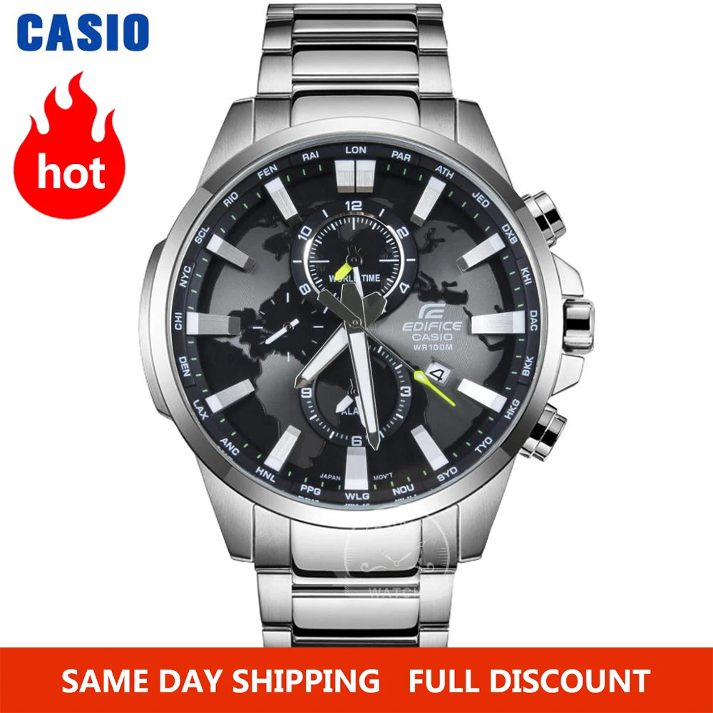Casio Watch Men Edifice Top Luxury Set 100 Waterproof Luminous Watchs ...