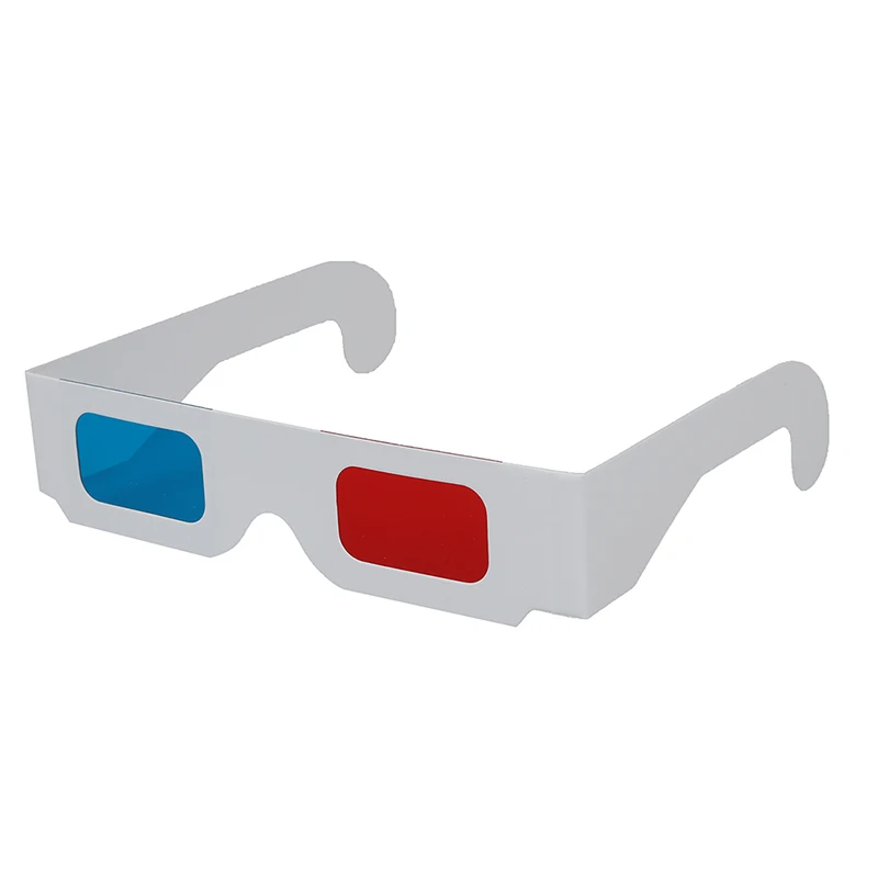 10 pares de gafas 3D de cartón rojo/cian|Gafas 3D / Gafas de realidad ...