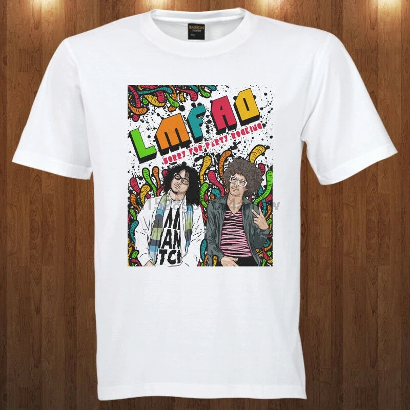 LMFAO tee música electrónica de baile duo S, M, L, XL, 2XL 3XL camiseta ...
