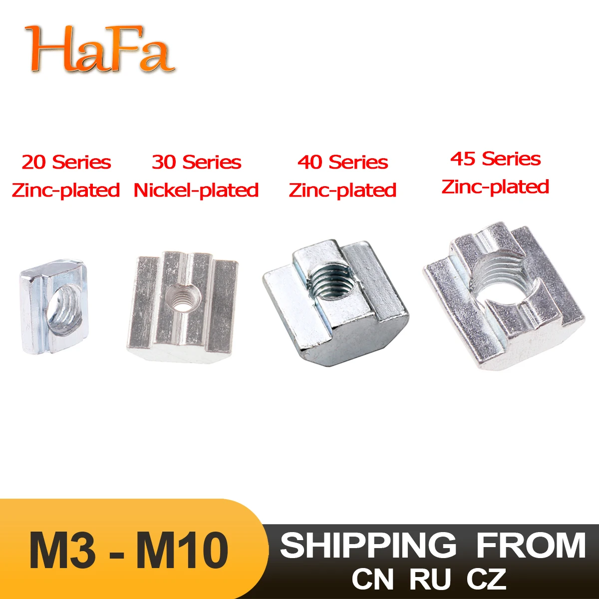 T Block Square nuts M3 M4 M5 M6 M8 M10 T-Track Sliding Hammer Nut T ...