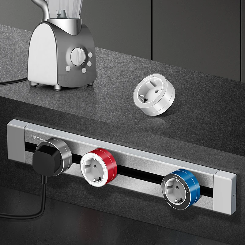 KXN Electrical Extension Track Socket Surface Tabletop Aluminum Alloy ...