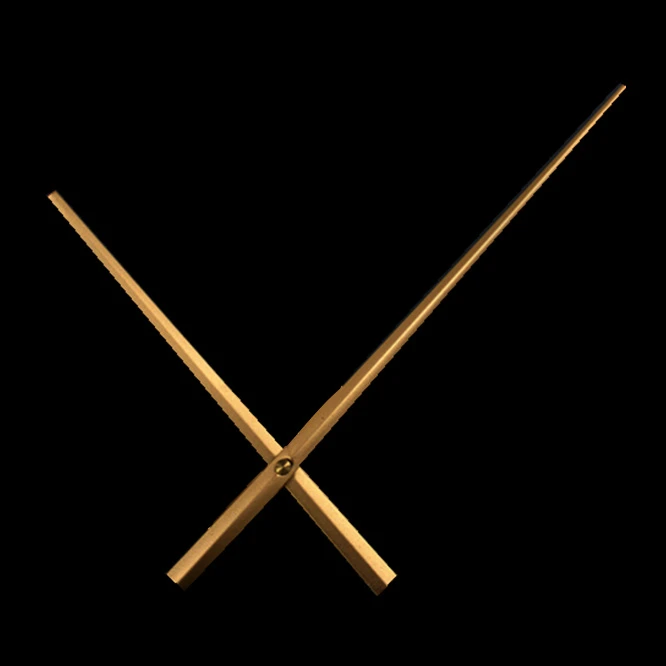 2 Sets Large Long Metal Pointer Wall Clock Hands Black Silver Gold ...