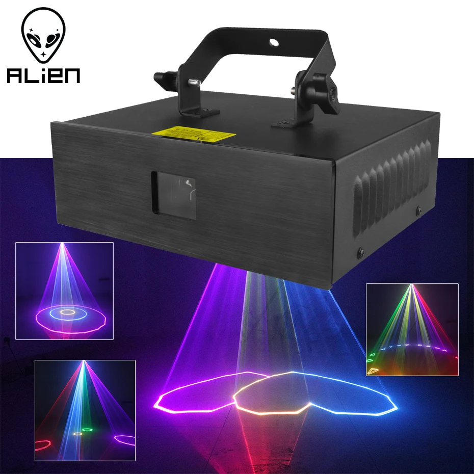 ALIEN-projecteur-Laser-DMX-2W-RGB-clairage-pour-sc-ne-Disco-Bar-Club-f ...