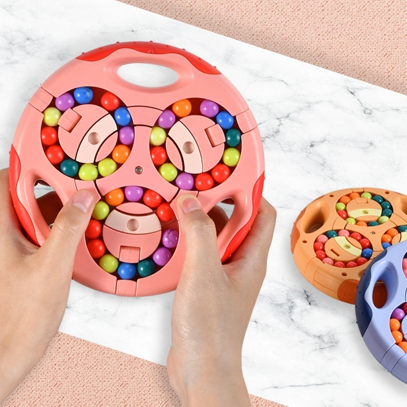 Rotating-Magic-Beans-Cube-Fidget-Toys-Magical-Disk-Stress-Relief-Spin ...