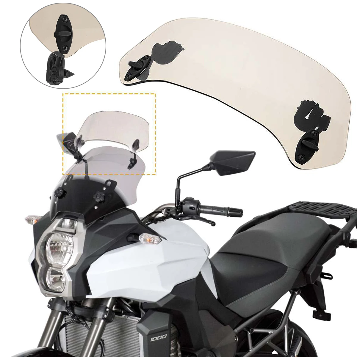 Motorcycle Windshield Extension Universal high quality 280*210*115mm ...