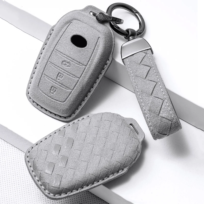 Genuine-Leather-Car-Key-Case-Cover-For-Toyota-Corolla-Rav4-Camry-40-55 ...