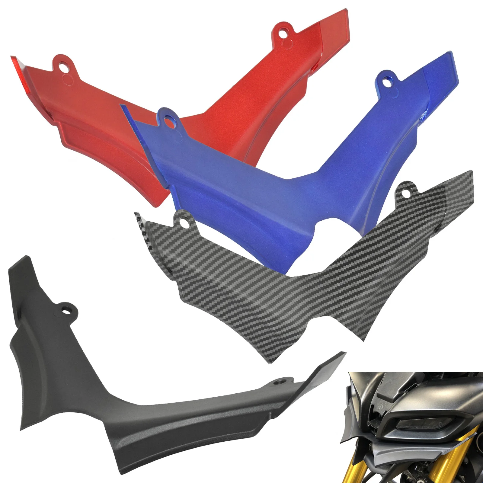 Motorcycle Front Wheel Tire Fender Beak Lip Nose Cone Wing Extension ...