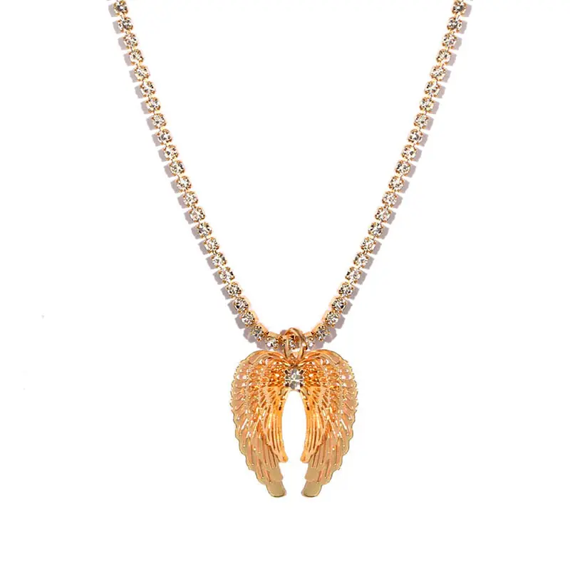 Gold Color Heart-shaped Pendant Necklace