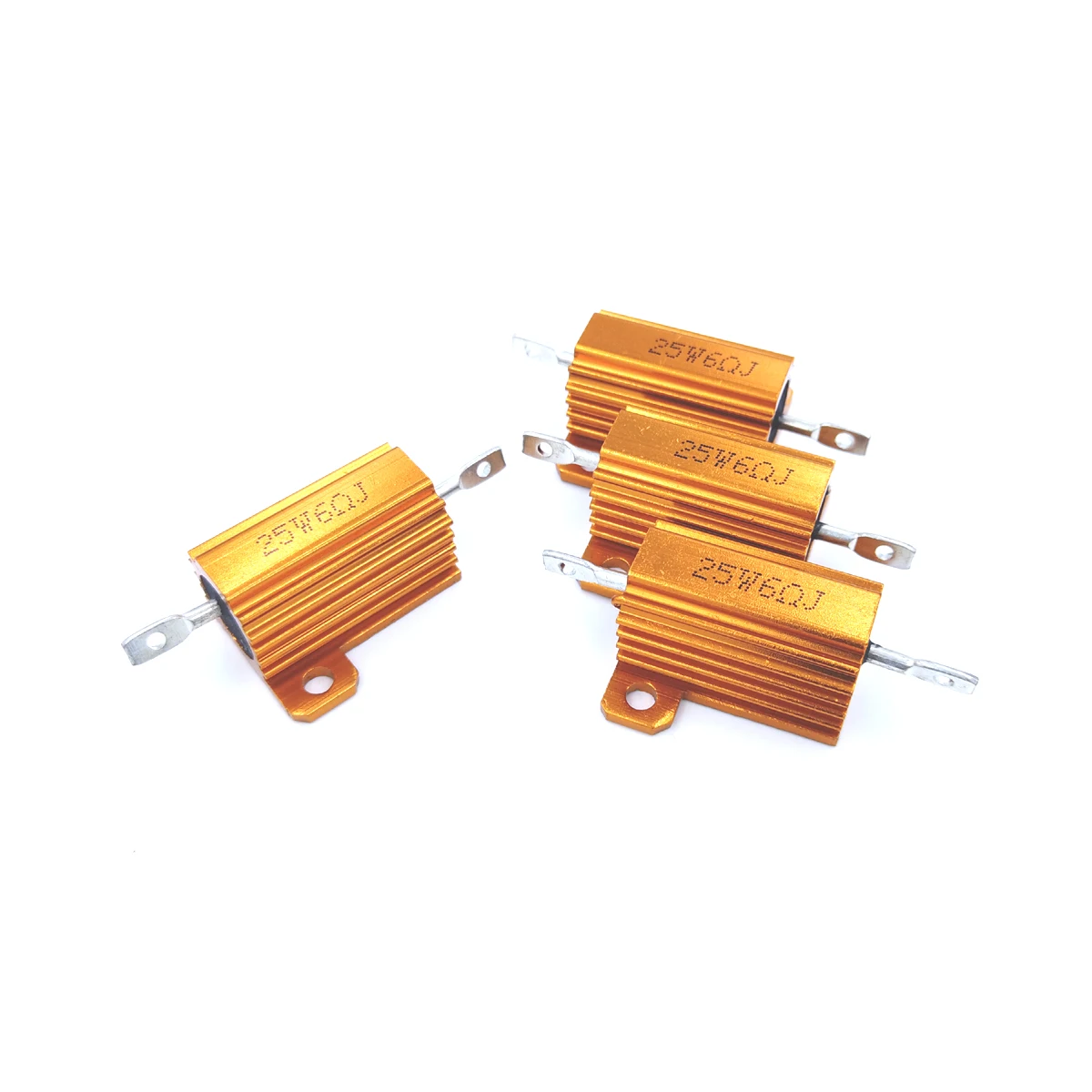 2Pcs-250R-250ohm-250-25R-25ohm-25-R-Ohm-25W-Watt-Wirewound-Aluminum ...