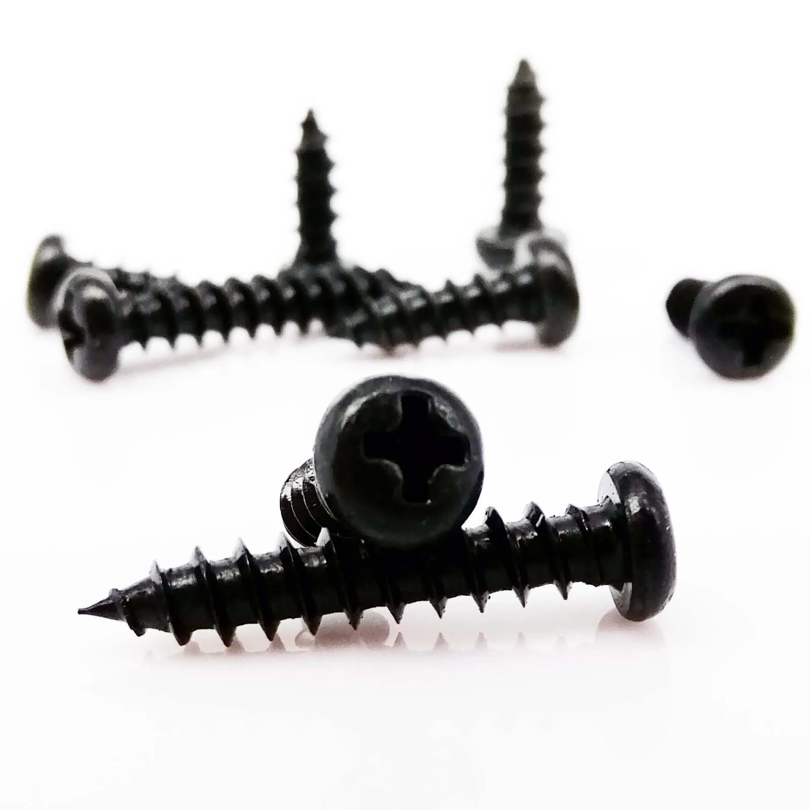 100pcs M1-3mm -Vis à bois autotaraudeuse M1 M1.2 M1.4 M1.7 M2 M2.3 M2.6 M3 M3.5 M4, tête ronde ...