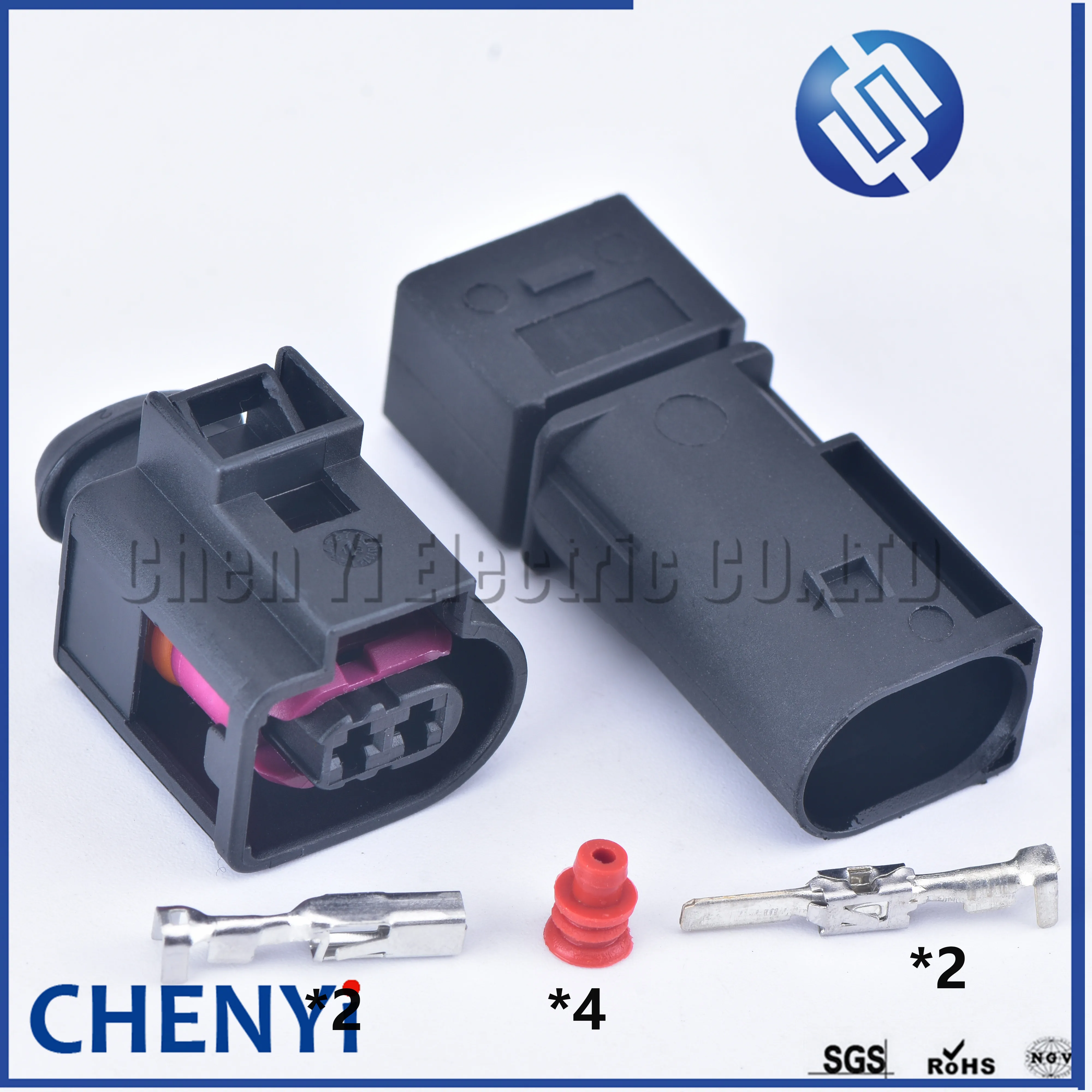 2-Pin-male-or-female-auto-wire-waterproof-Connector-For-VW-Passat-Golf ...