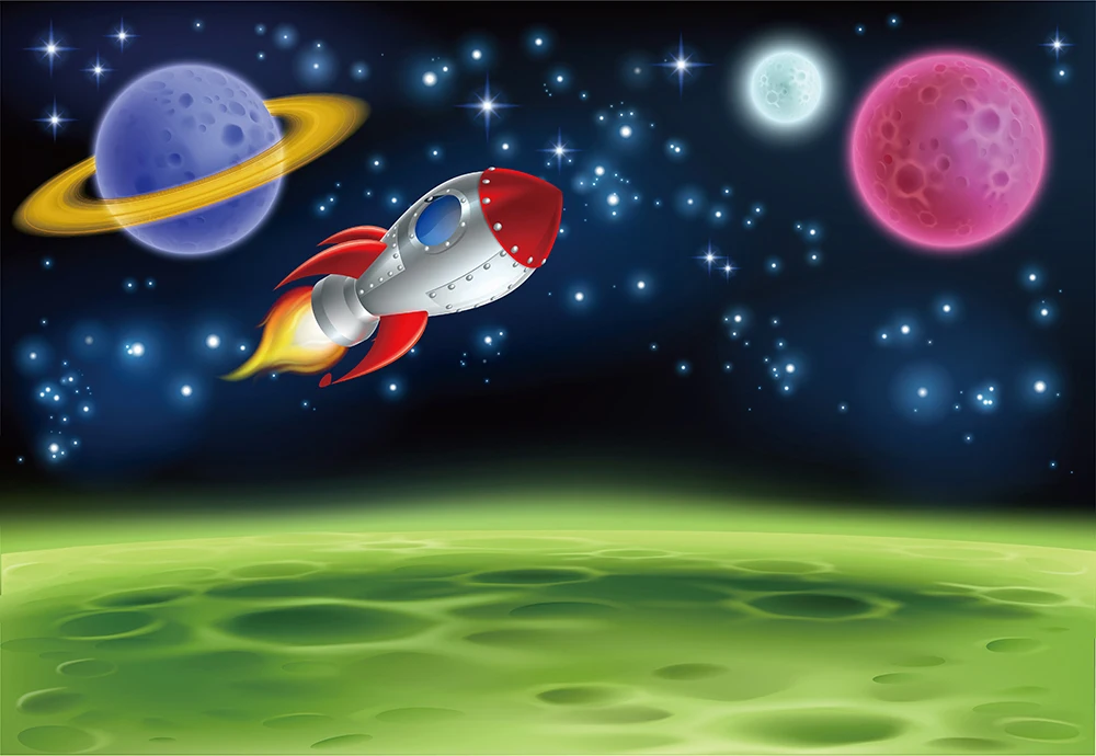 Cartoon Outer Space Planets