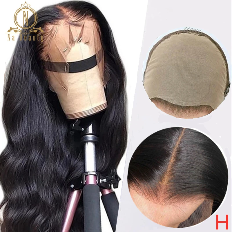 180-Fake-Scalp-Wig-13x4-Lace-Front-Invisible-Knot-Wig-Bleached-Knots ...