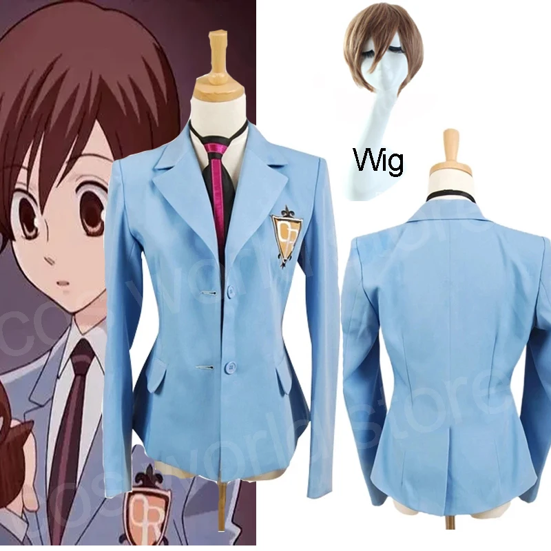 Ouran High School Host Club Fujioka Haruhi Cosplay Costume Adult ...
