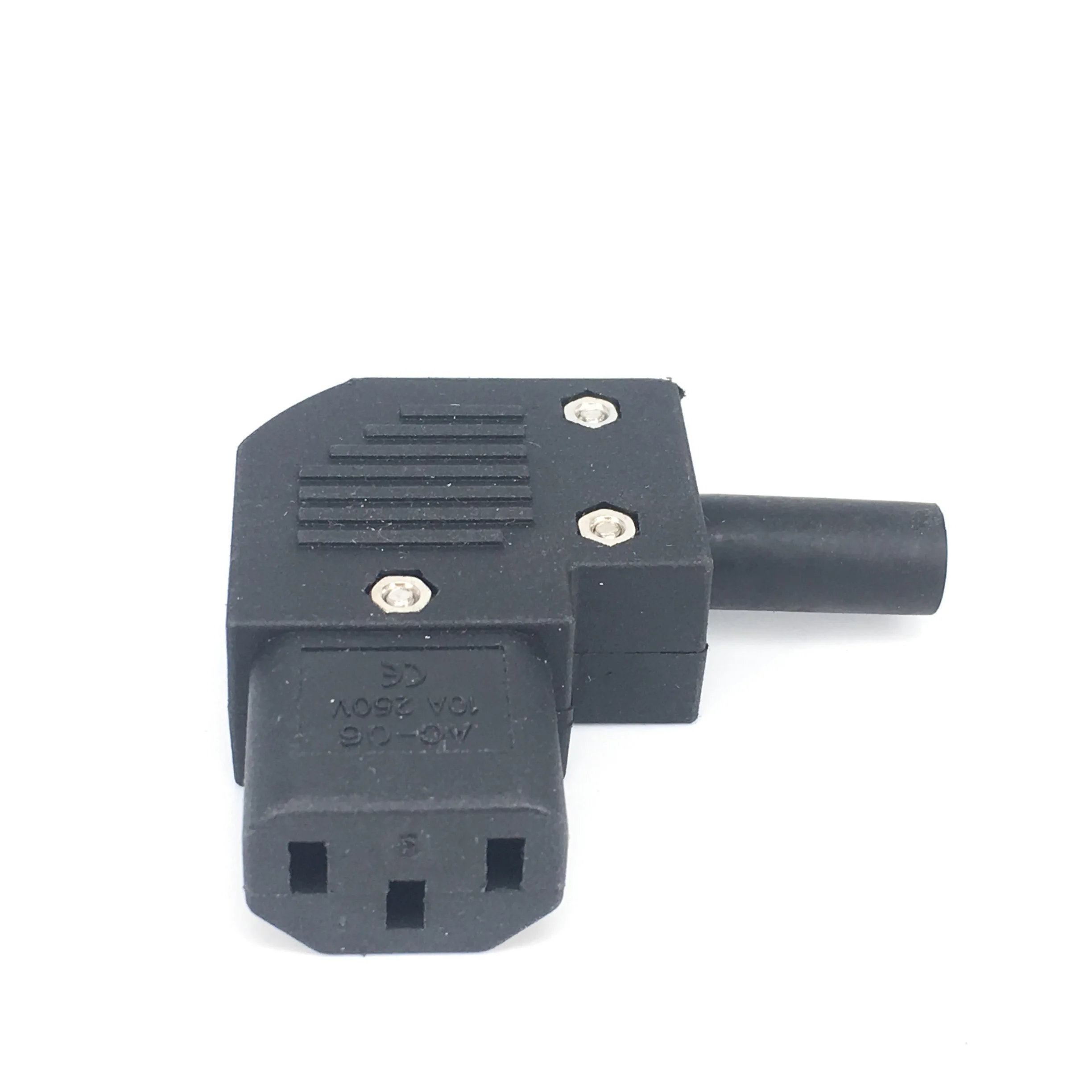 IEC-C13-Right-Angle-Rewirable-Horizontal-Connector-125V-250V-C13-90 ...