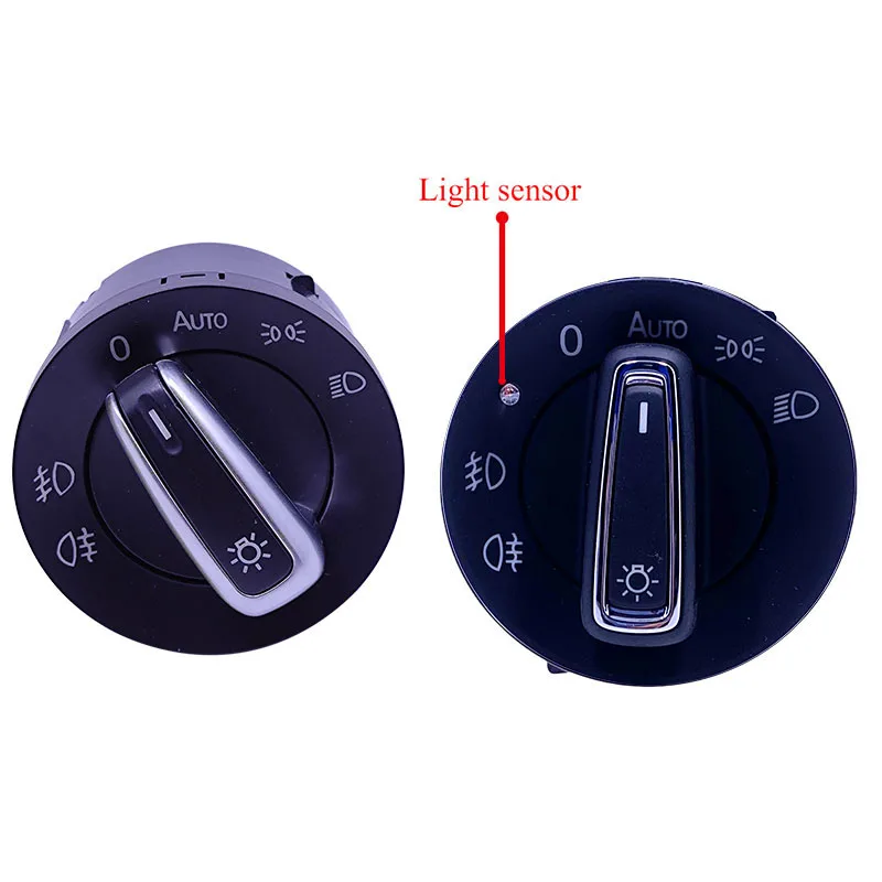 Chrome Auto Headlight Switch Fog Head Light Lamp Knob For Golf Jetta ...