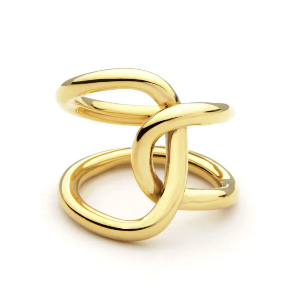 Varole Double Line Cross Winding Rings For Women Infinity Rings Gifts ...