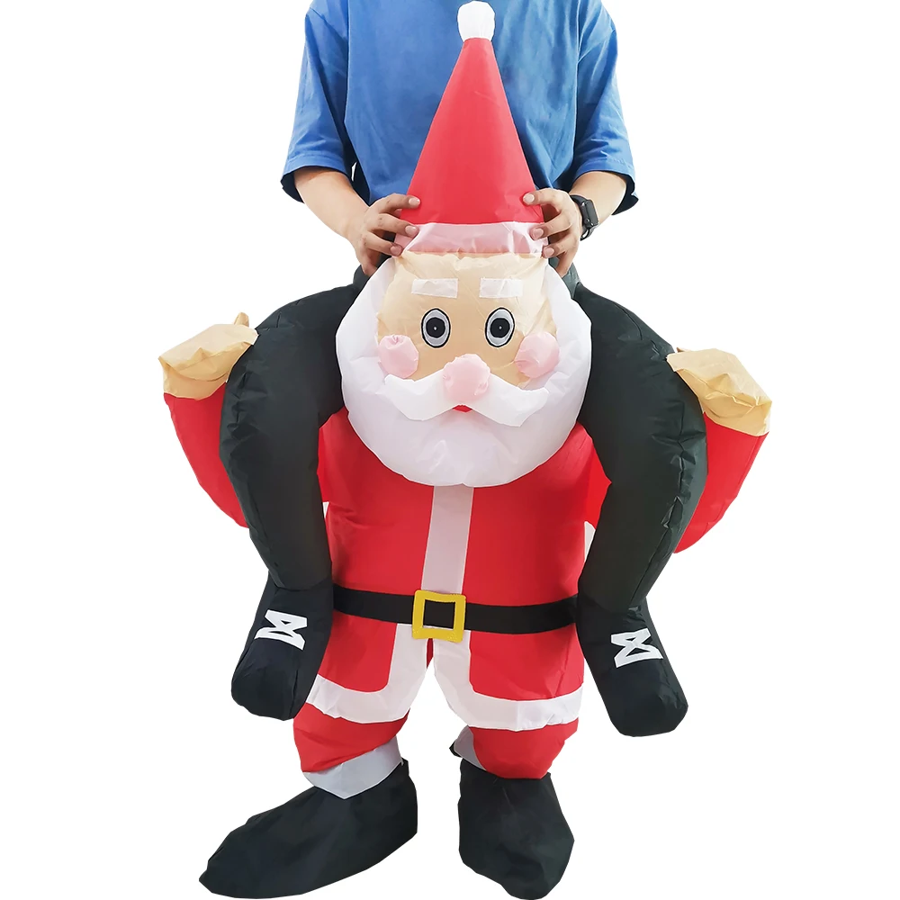 Christmas Inflatable Costumes Adult Cosplay Costume Santa Claus Carry ...
