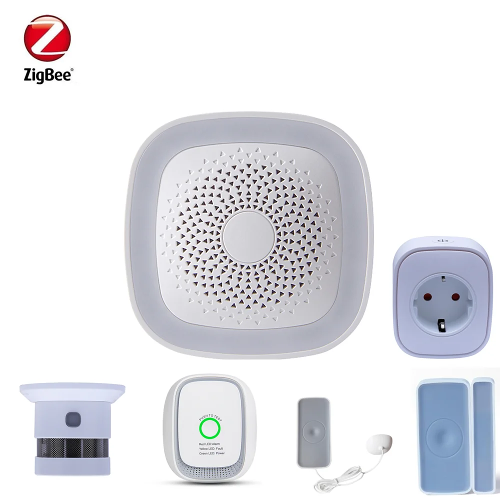 2022 Heiman Zigbee3.0 Smart Zigbee Hub Gateway With Smoke Fire Detector ...
