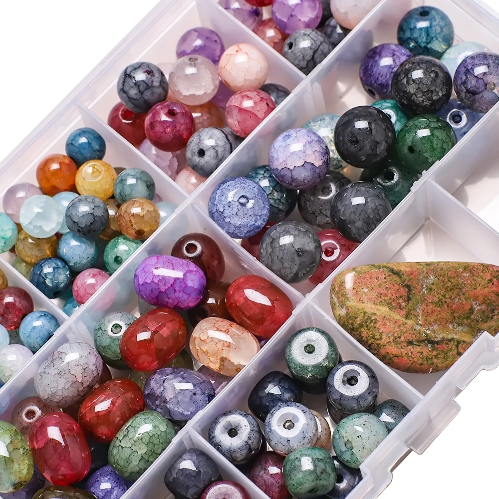 179pcs-set-Natural-Stone-Beaded-DIY-Beads-Kit-for-Bracelet-Making-Round ...