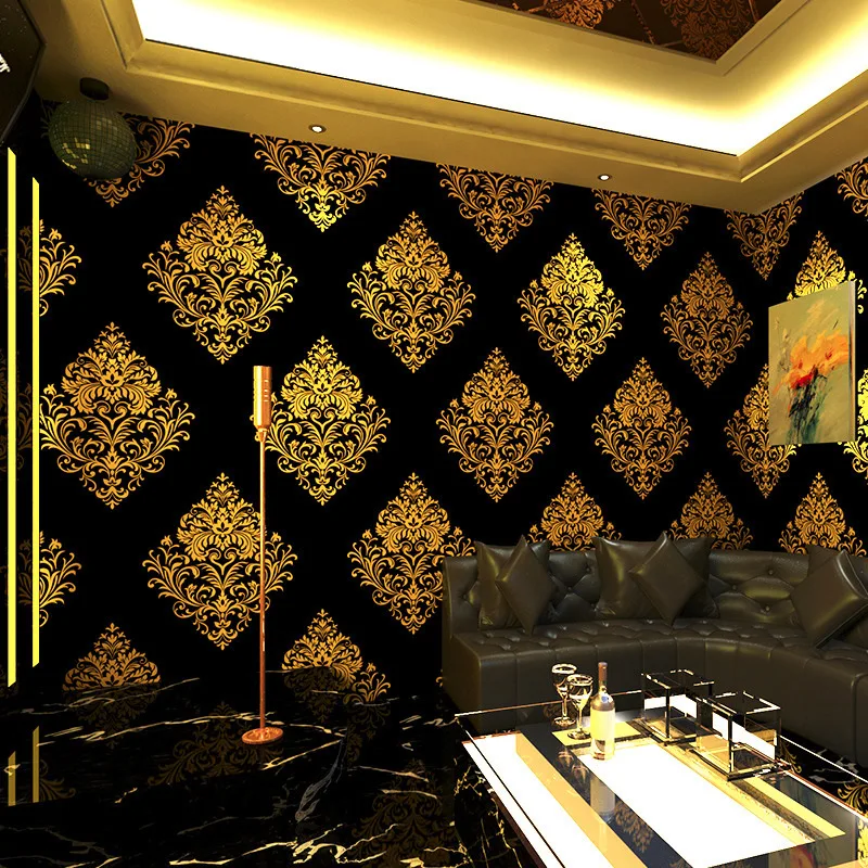 Gold And Black Wallpaper Designs