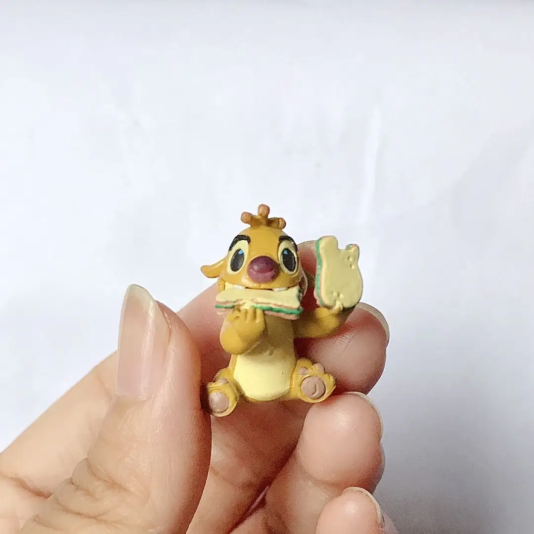 Lilo and stitch 625 Ruben Eat Toast PVC 액션 피규어 small gift| | - AliExpress