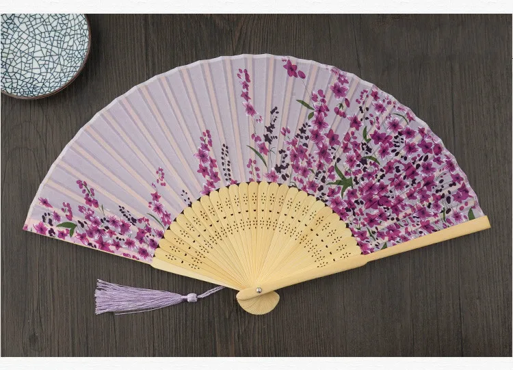 Eventail a main pliant,A4 21cm--Éventail À Main En Soie Chinoise ...