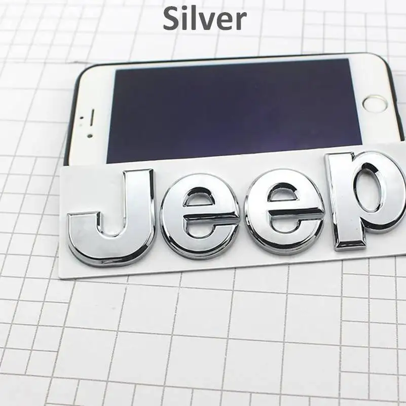 Jeep Emblem 3D Metal Chrome JEEP Sticker for Jeep Compass Patriot ...