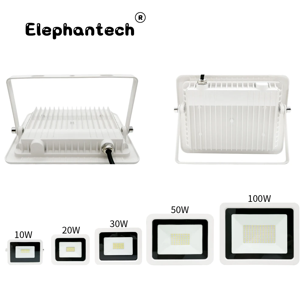 Reflector LED de 10W, 20W, 30W, 50W y 100W para exteriores, reflector ...