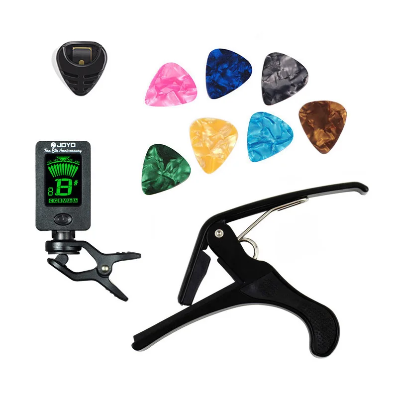 Guitar Gifts Guitar Capo Gift Set - Includes 1 Capo, 1 Pick Holder & 6 ...