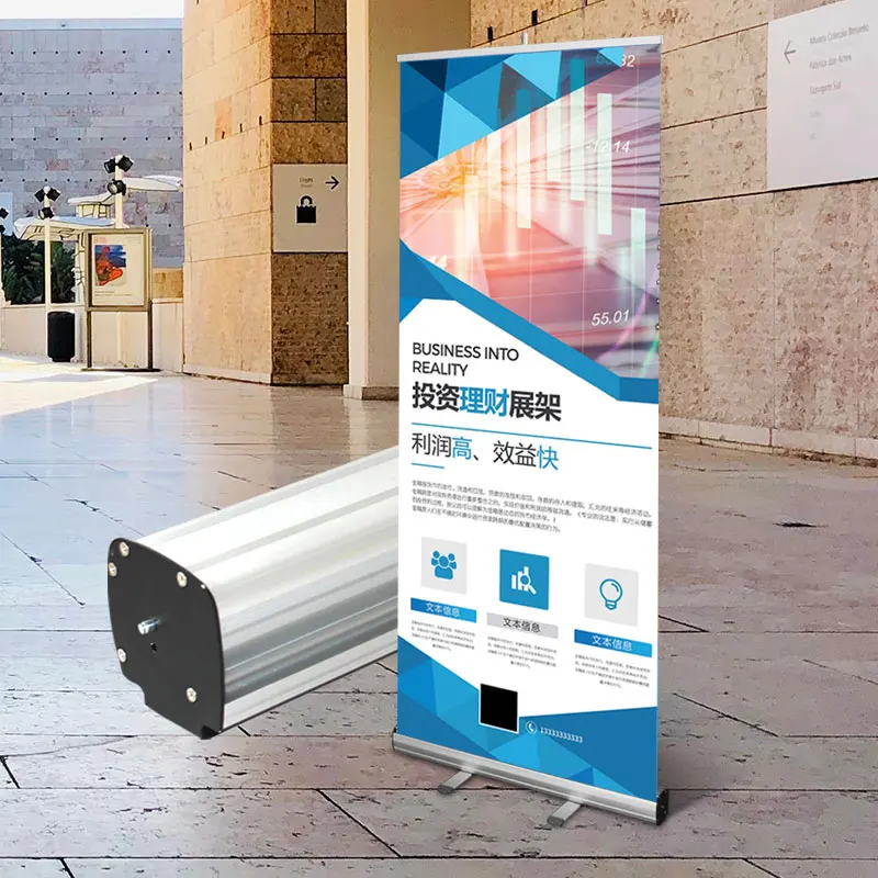 80*200cm Economy Promotion exhibition Pull up Retractable roll up ...