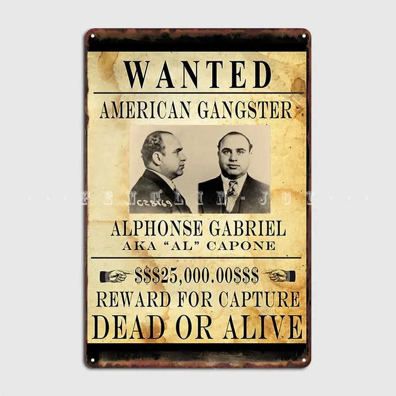 Al Capone Wanted Poster