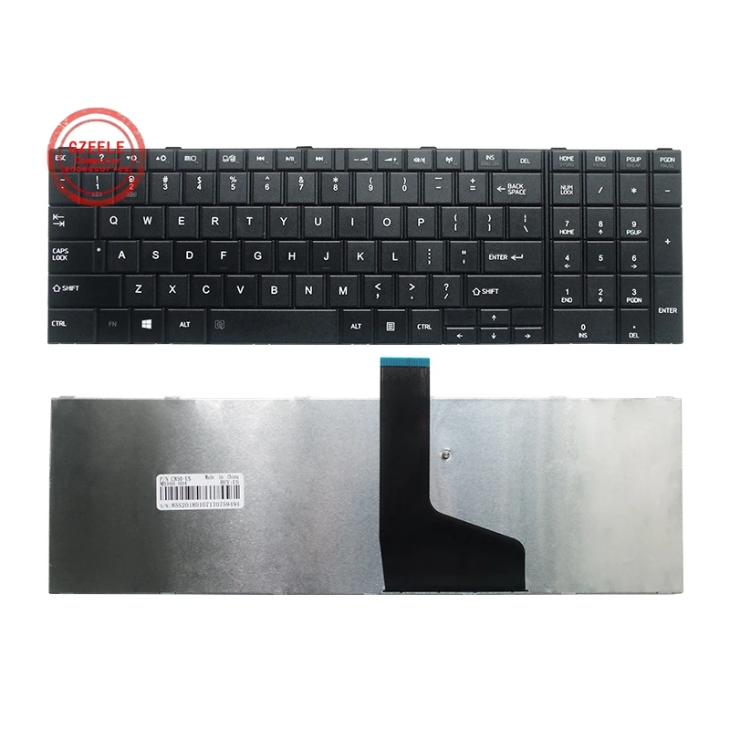 UK/US Keyboard for Toshiba C850 C855 C855D C870 C8715 L850D L855 L850 ...