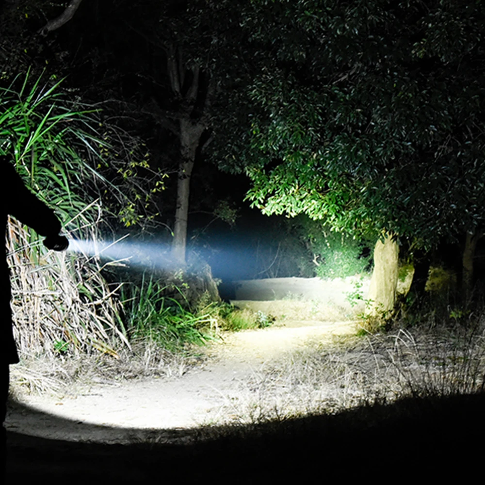 Мощный светодиодный фонарь XHP50, 50000 люмен, 5 режимов освещения ...