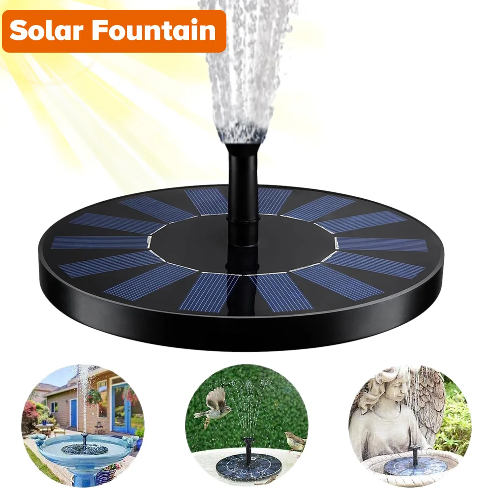 Mini-Solar-Water-Fountain-Pool-Pond-Waterfall-Fountain-Garden ...