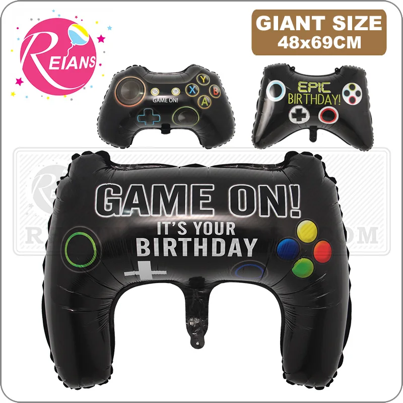Video-Game-Controller-Aluminum-Foil-Balloon-Kids-Party-Field-Decoration ...