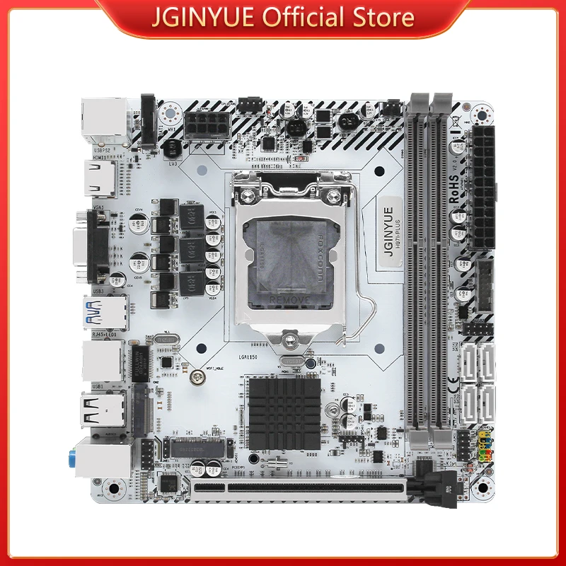 Jginyue H97 Itx Lga 1150 Motherboard Intel I3 I5 I7 E3 Cpu Ddr3 1600mhz ...