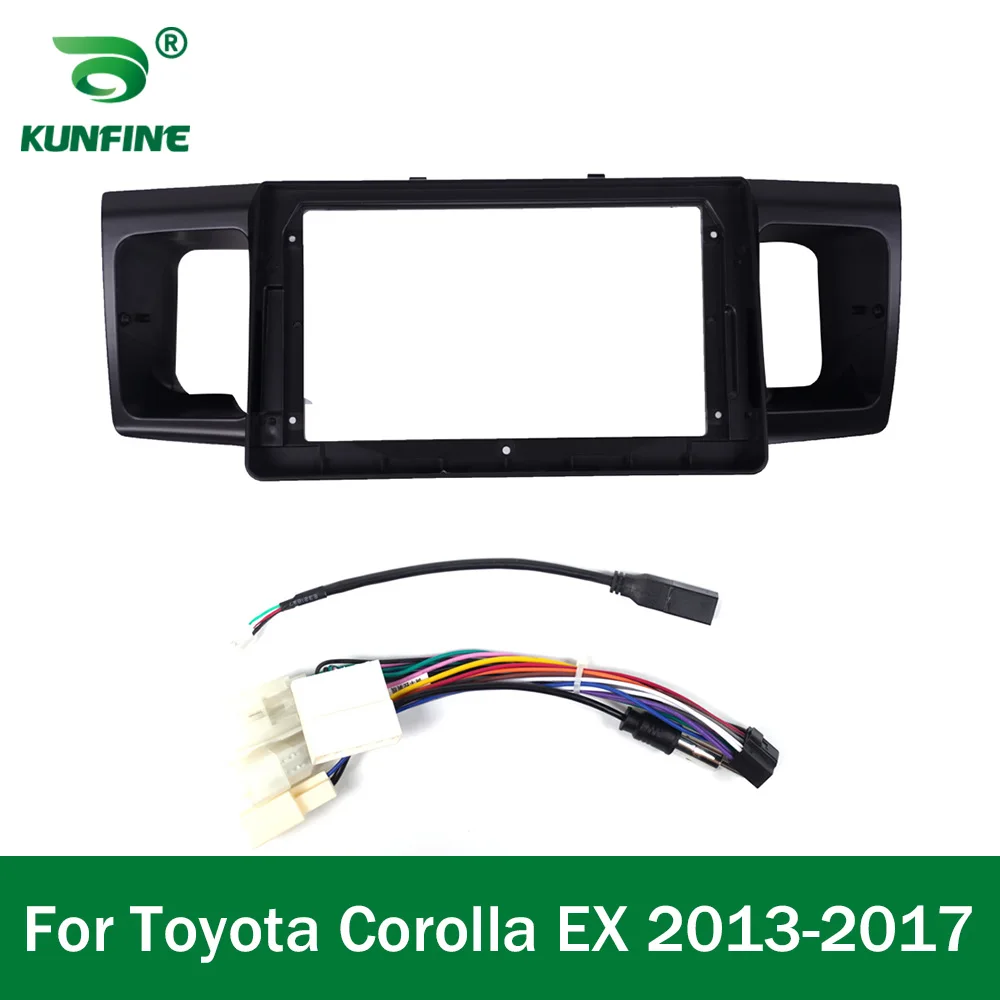 Toyota Corolla EX 2013 2019 용 차량용 GPS 네비게이션 스테레오 라디오 Fascias 패널 프레임 ...