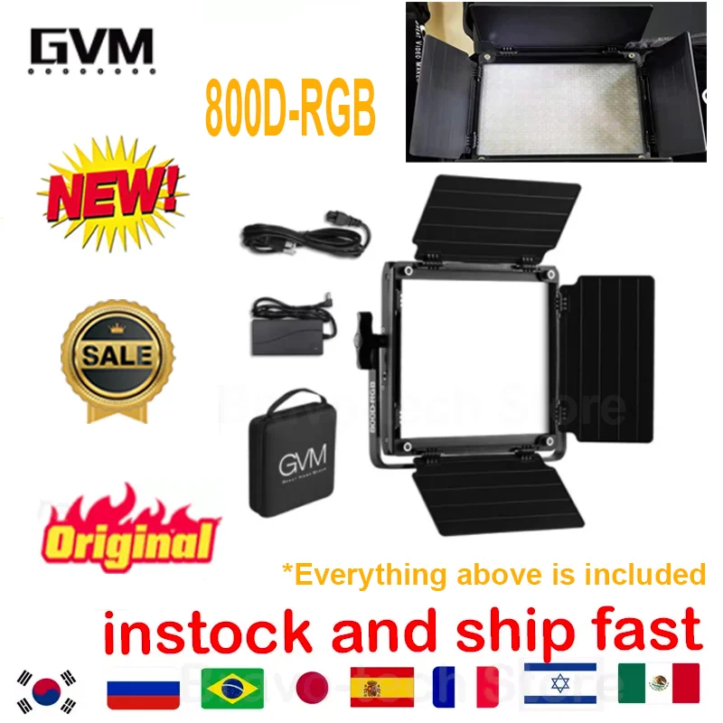 GVM 800D RGB Video Light for Photography Led Lighting Photo Studio ...