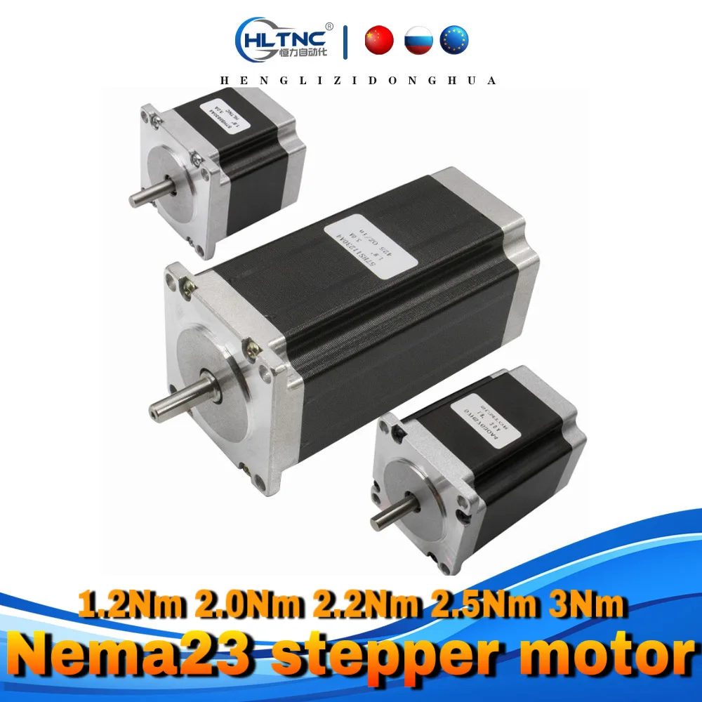 1pcs Nema23 Stepper Motor 1.2nm / 2.0nm / 2.2nm / 2.5nm / 3nm 3a 56mm 76mm 82mm 100mm 112mm ...