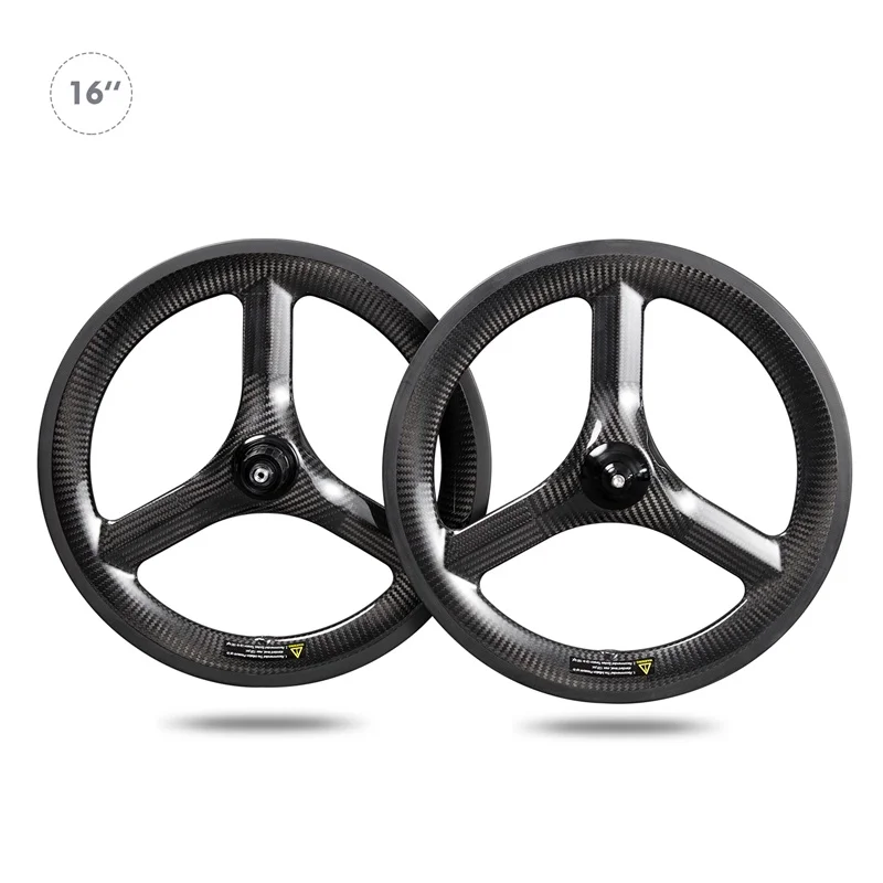 Ican-3-spokes-Tri-Spoke-16inch-349-carbon-wheels-V-Brake-with-3K-will ...