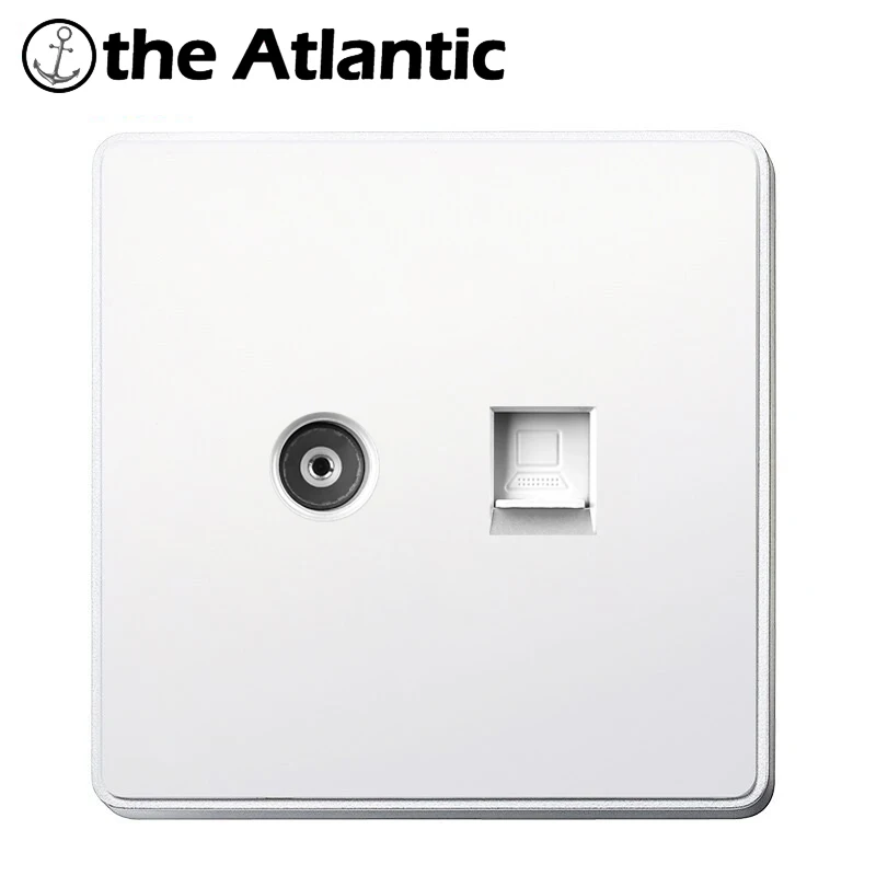 Rj45 Wall Socket Internet Outlet With TV Outlet Wall Data RJ45 Internet ...