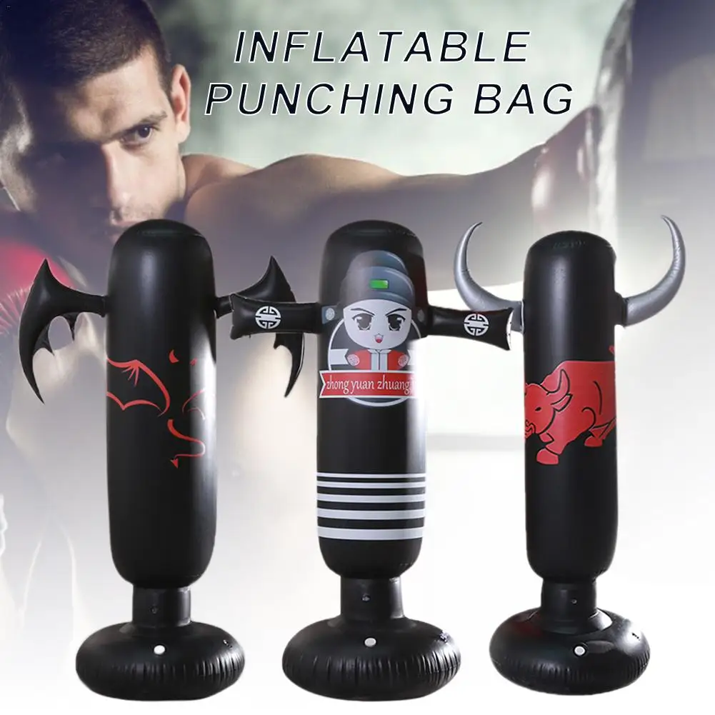 Inflatable Punching Bag Free Standing Boxing Bag Air Bop Bag For Men ...