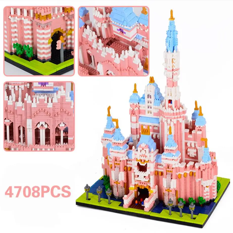 Disney World Park Micro Diamond Block Disneyland Fairy Tales Princess ...