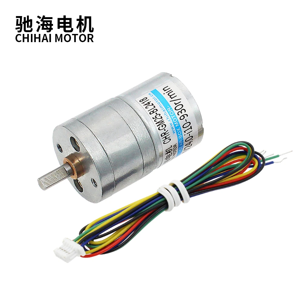 Chihai Motor CHR-GM25-BL2418 DC12V 24V 25mm Micro Brushless Gear Motor ...